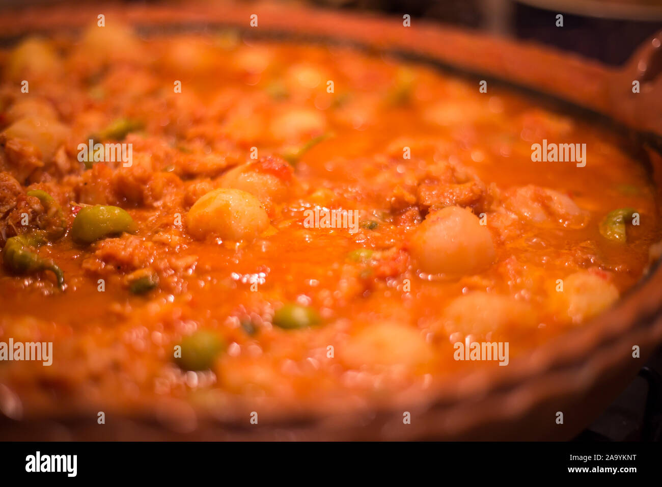 Cod Dish for Christmas called Bacalao Stock Photo - Alamy