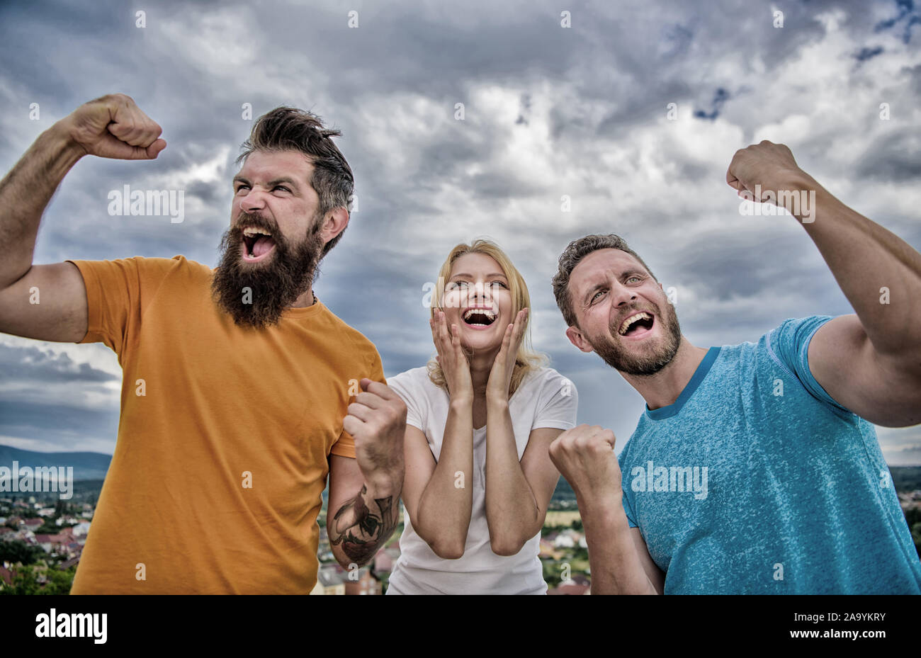 Unbelievable luck. Emotional explosion. Threesome winners happy with ...