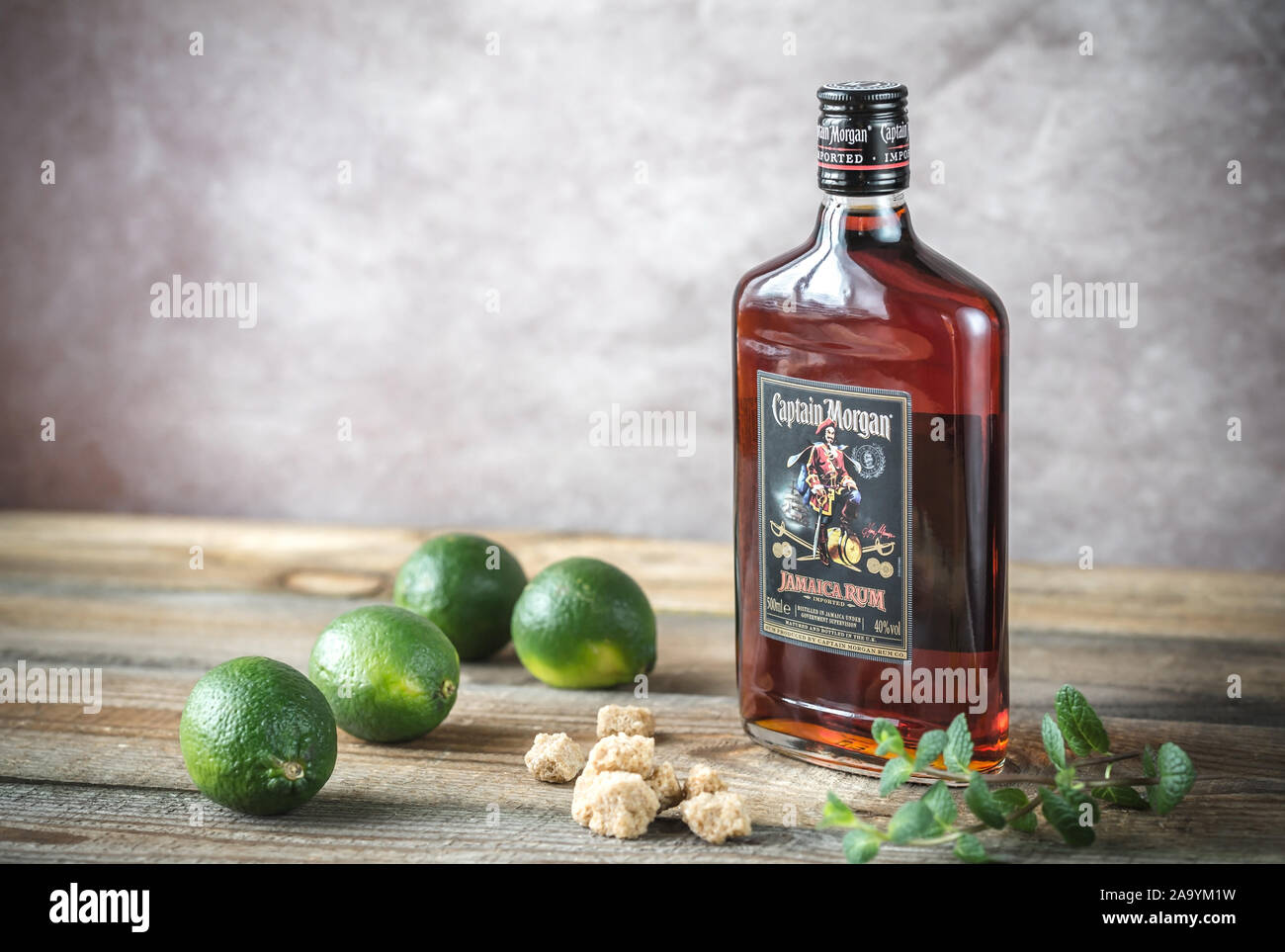 Captain morgan rum bottle hi-res stock photography and images - Alamy