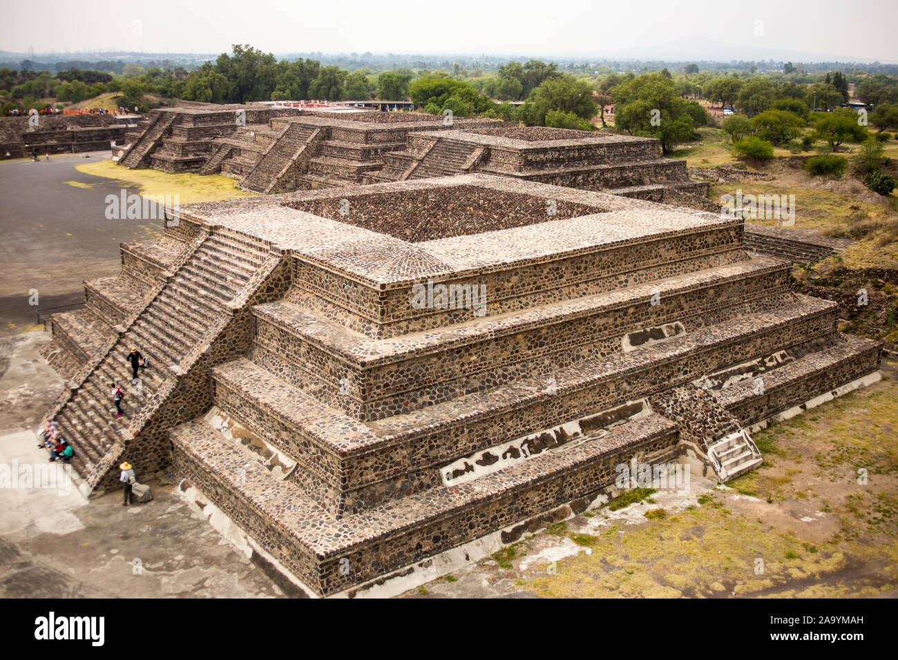 Teotihuacan aztec ruins in central mexico Stock Photo - Alamy