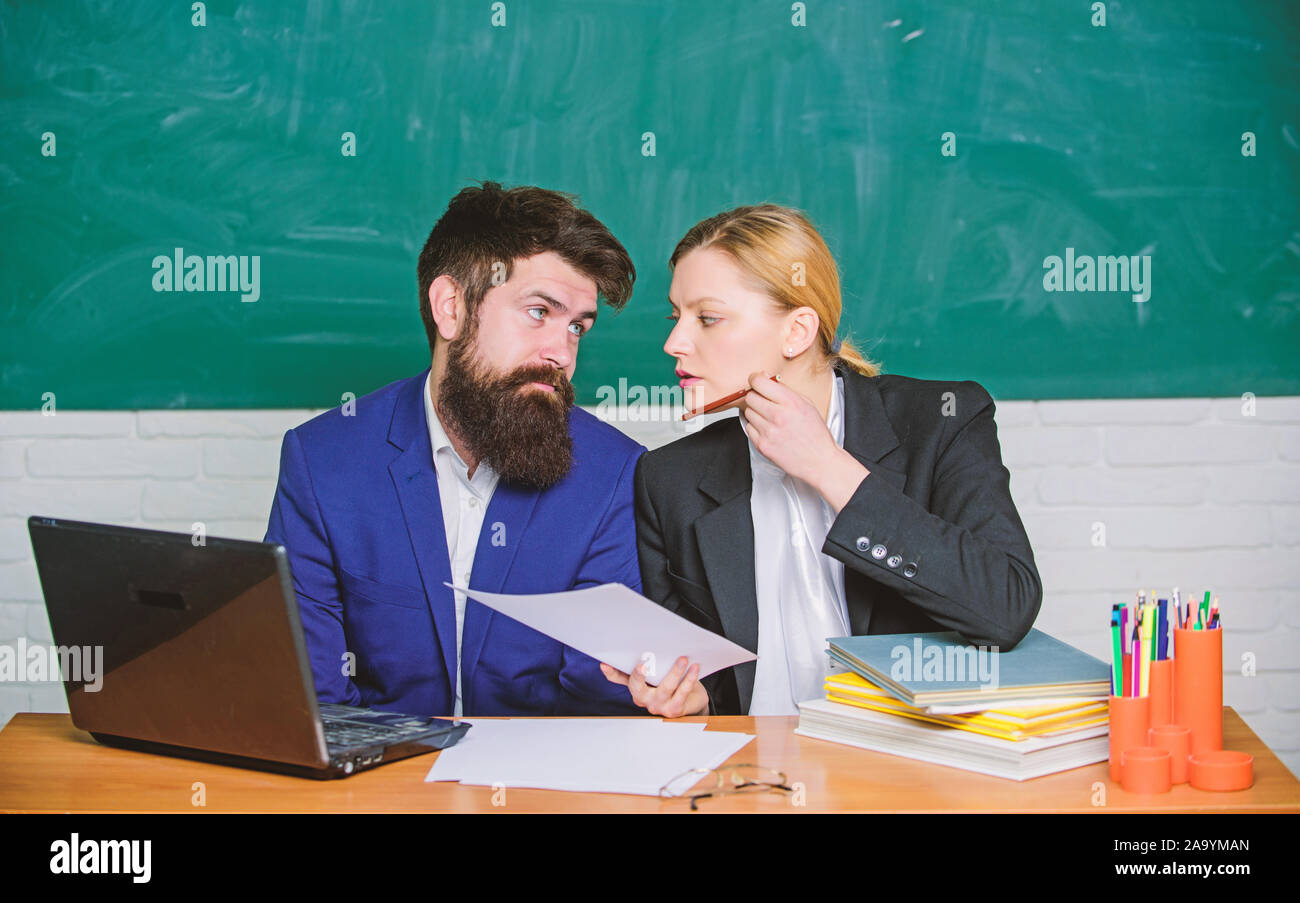 School staff. School collective and relations between colleagues ...