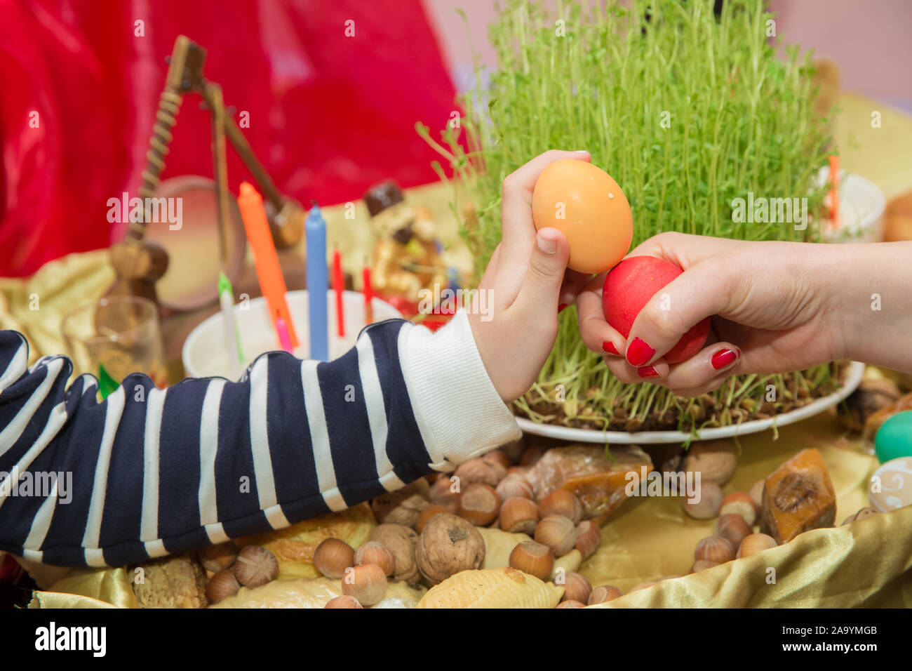 Easter egg fighting. Polish custom - trying to smash your opponent egg ...