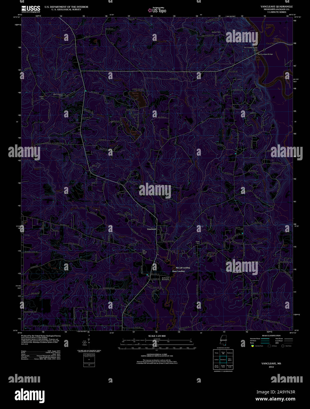 Vancleave mississippi map hi-res stock photography and images - Alamy