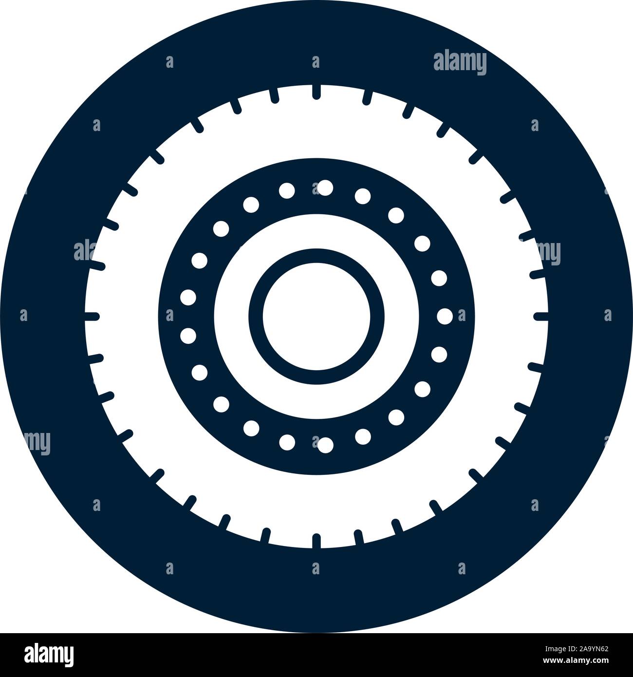 car tyre assembly piece flat icon Stock Vector Image & Art - Alamy
