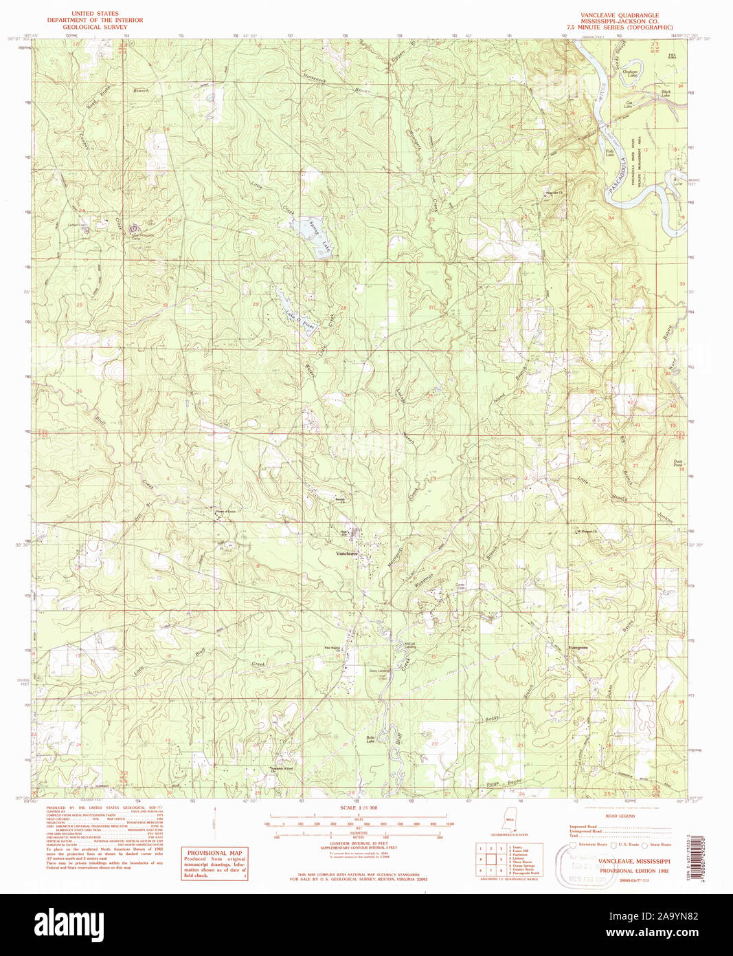 Map of vancleave Cut Out Stock Images & Pictures - Alamy