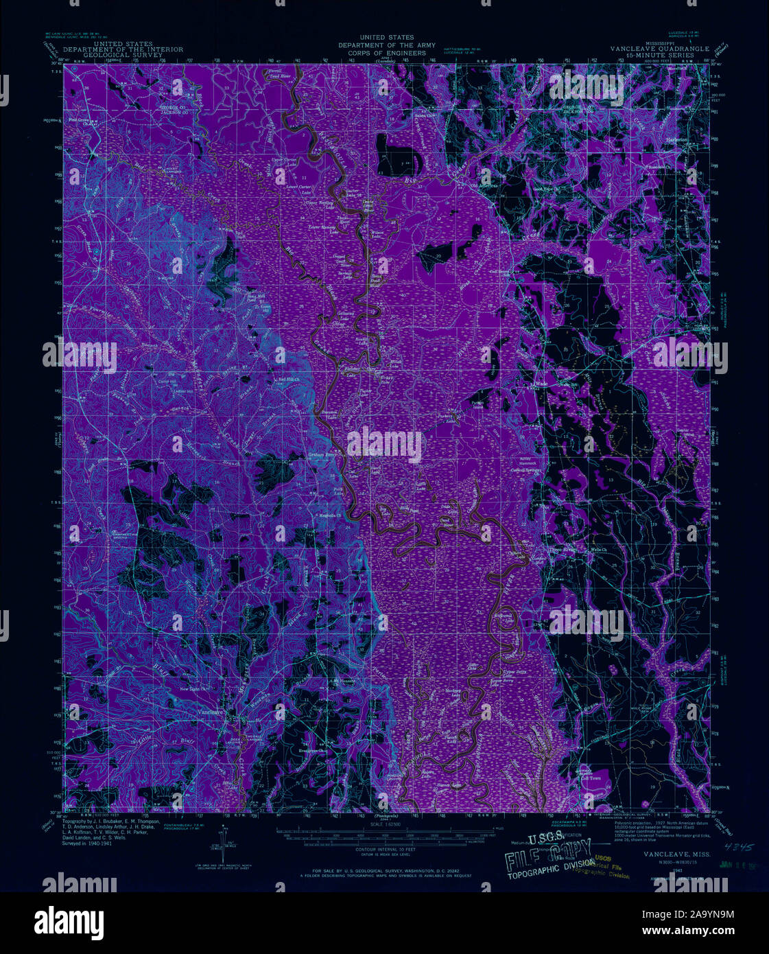 Vancleave mississippi map hi-res stock photography and images - Alamy