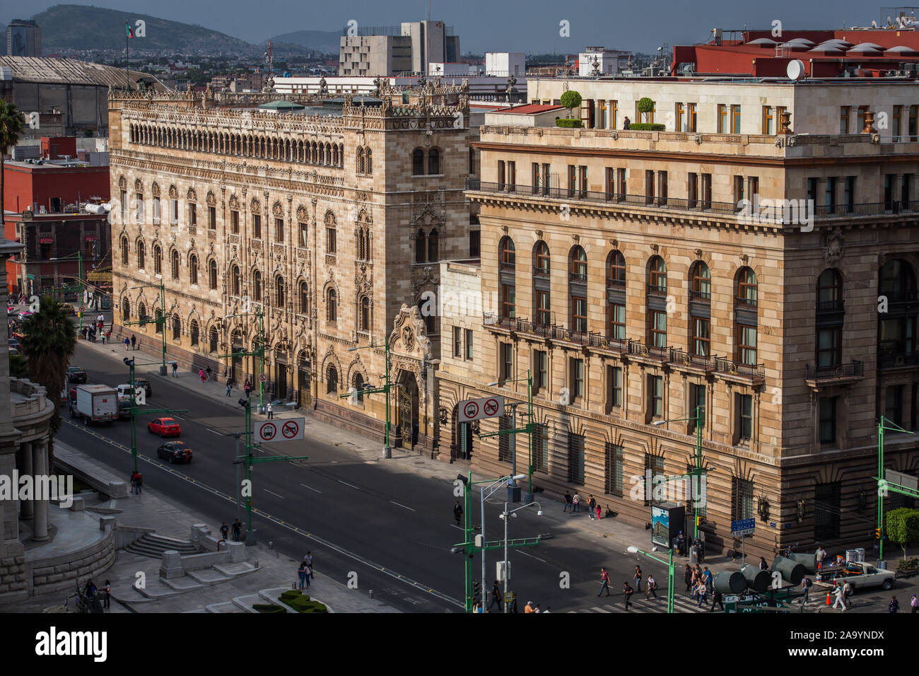 Postal palace facade on downtown of Mexico capital city Stock Photo - Alamy