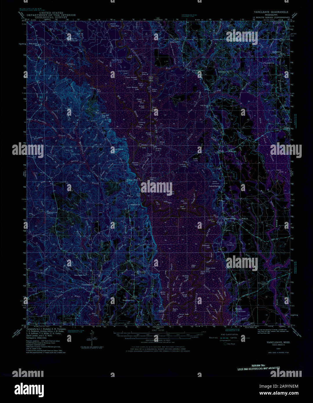 Vancleave mississippi map hi-res stock photography and images - Alamy