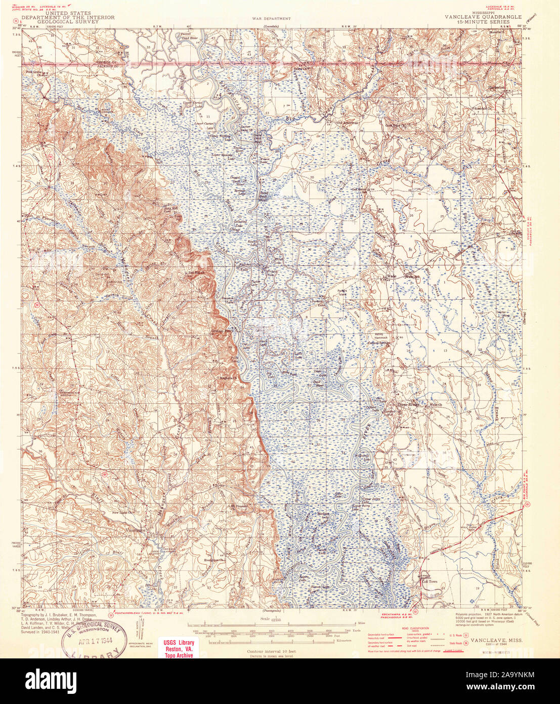 Map of vancleave hi-res stock photography and images - Alamy