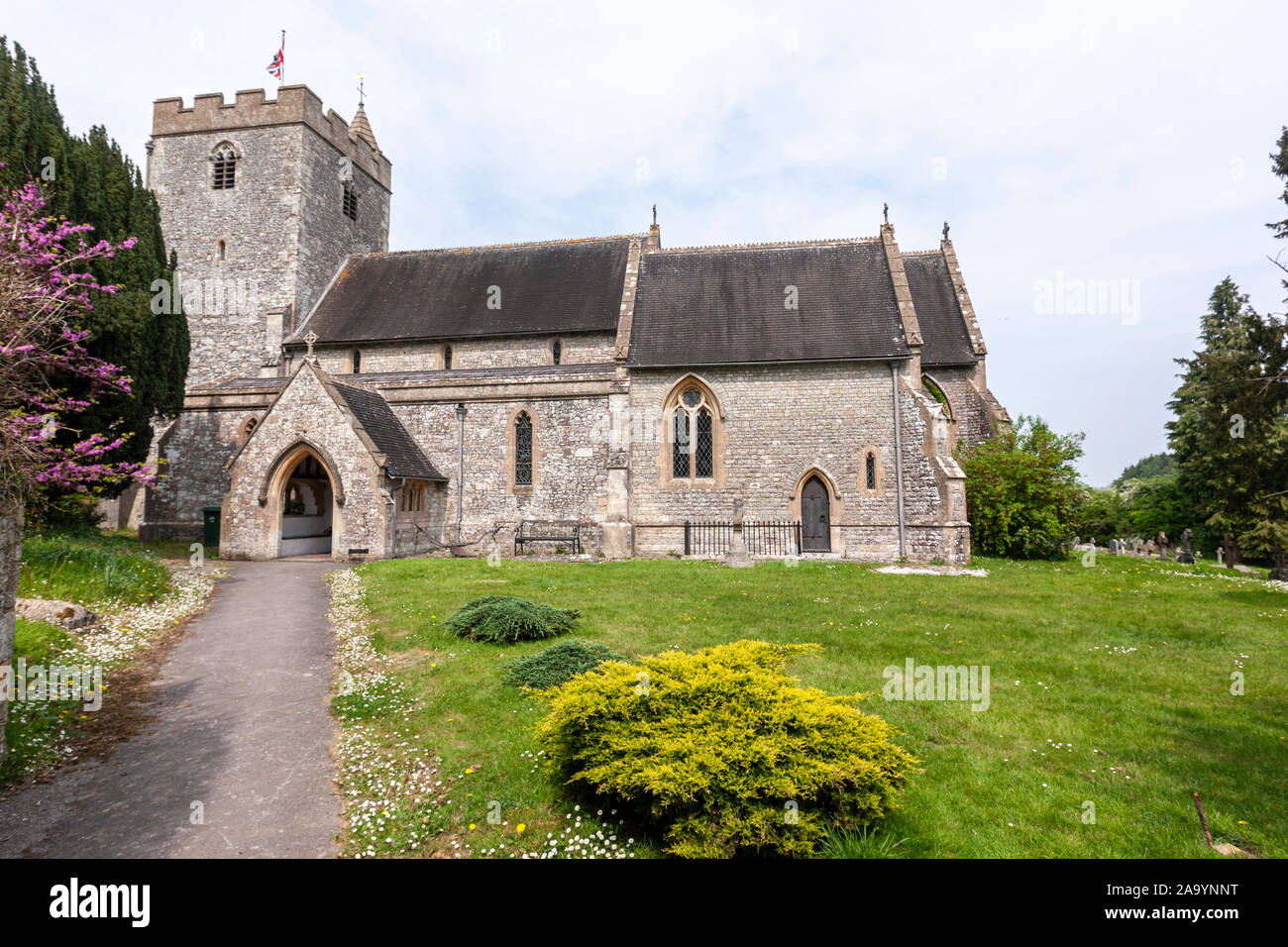 The Church of England parish church of Saints Peter and Paul is partly ...