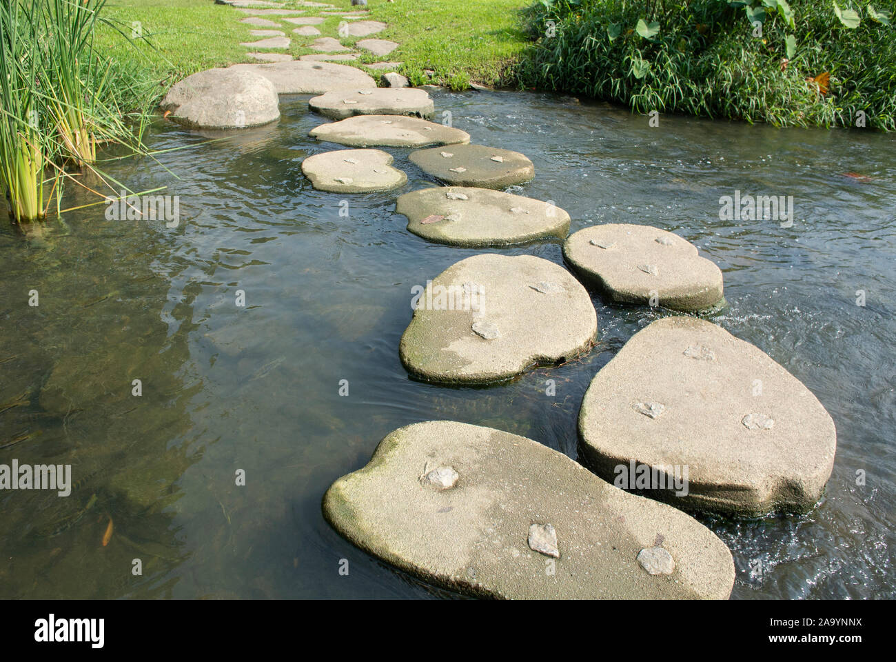 Stones walkway hi-res stock photography and images - Alamy