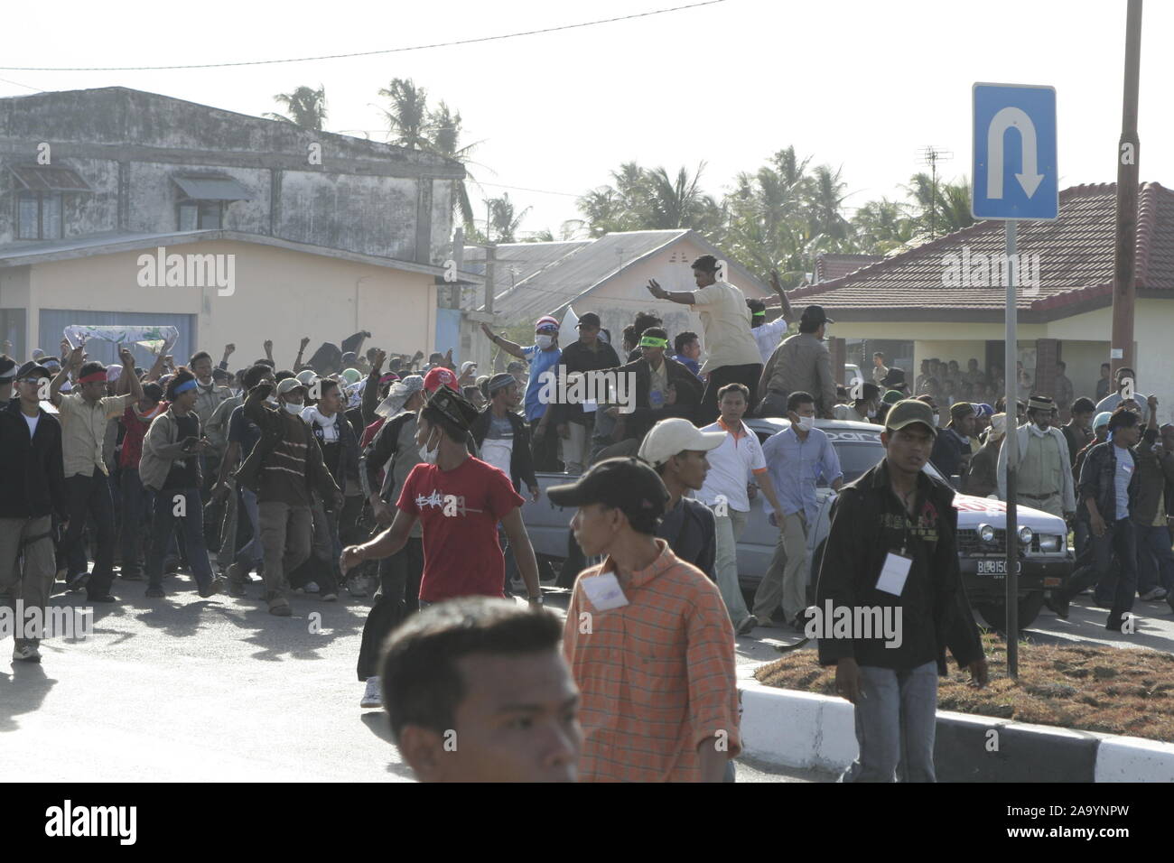 Banda Aceh, Aceh, Indonesia. August 15, 2006. Marches and ...