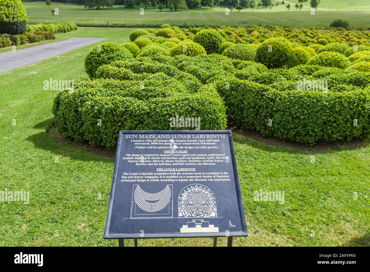 Information about Sun Maze and Luna labyrinth in Longleat House ...