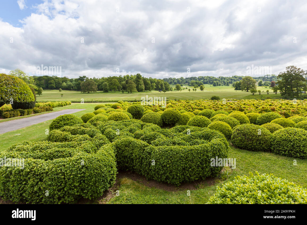 Part of Sun Maze and Luna labyrinth , Longleat House, Wiltshire ...