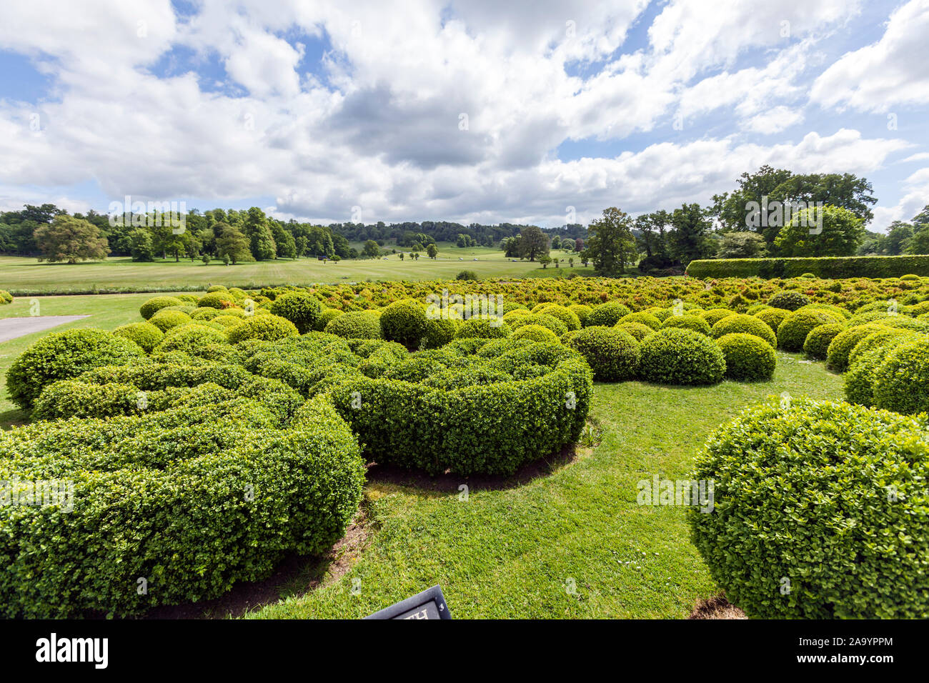 Part of Sun Maze and Luna labyrinth , Longleat House, Wiltshire ...
