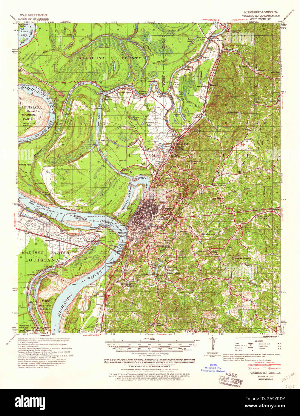 Vicksburg mississippi map hi-res stock photography and images - Alamy