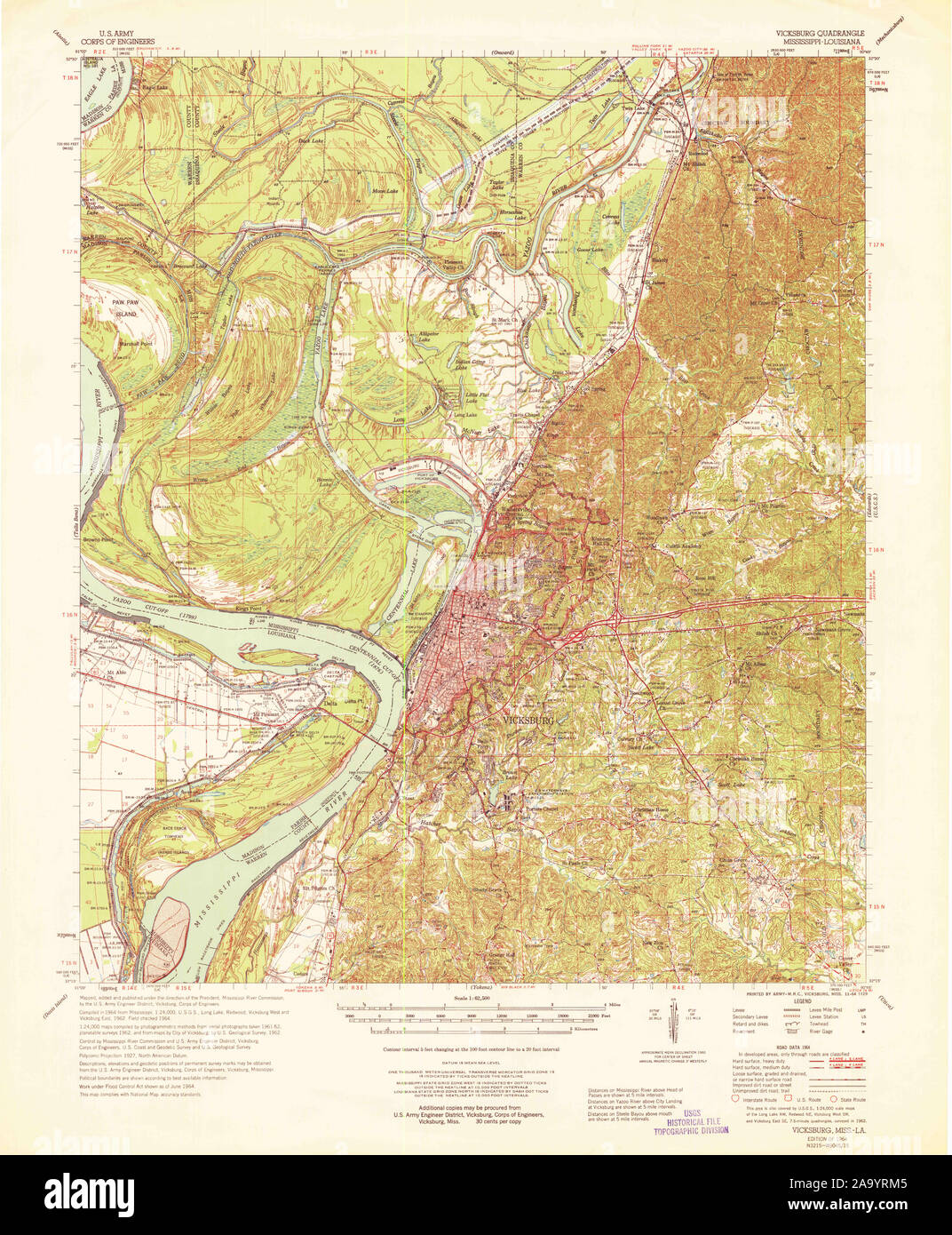 Vicksburg mississippi map hi-res stock photography and images - Alamy