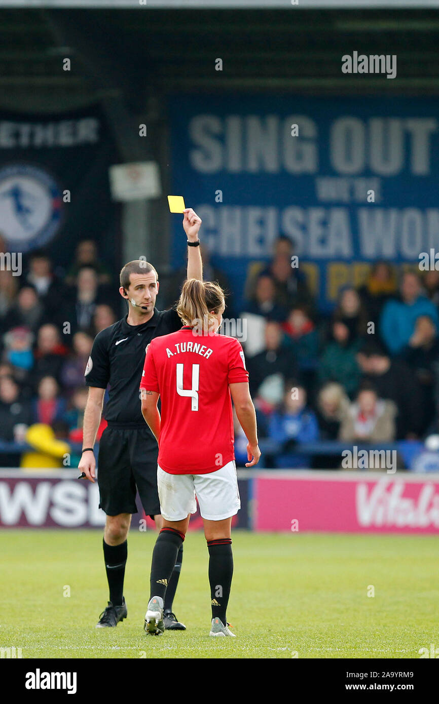 Kingston, UK. 17th Nov, 2019. Amy Turner of Manchester United is ...