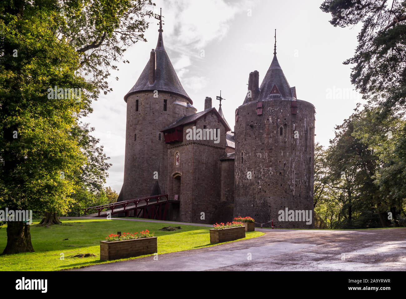 Castell Coch is a 19th-century Gothic castle erected over the village ...