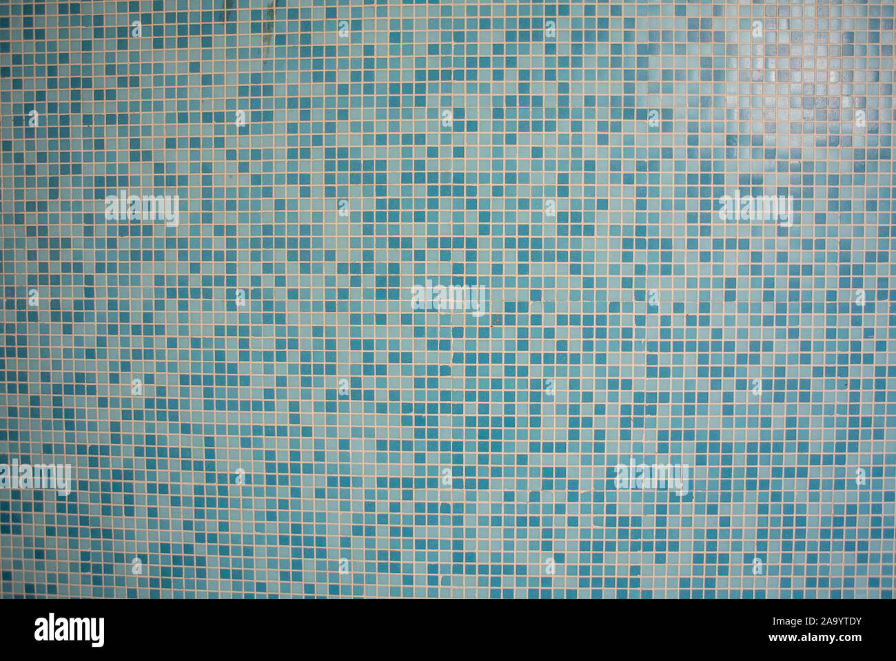 Blue square mosaic wall background with various blue colour Stock Photo ...