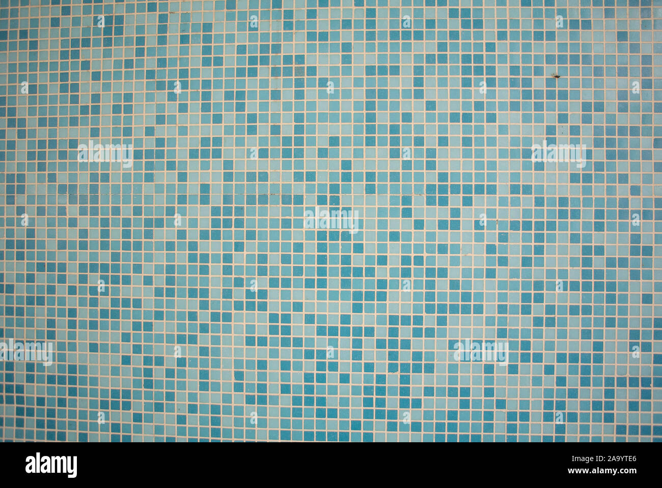 Blue square mosaic wall background with various blue colour Stock Photo ...