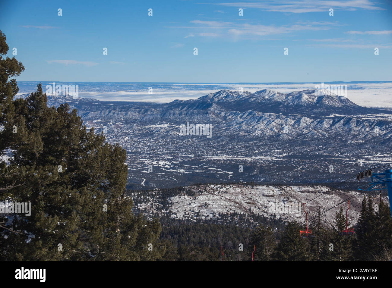 New Mexico, Albuquerque scenic mountain landscape shot at Sandia Peak ...