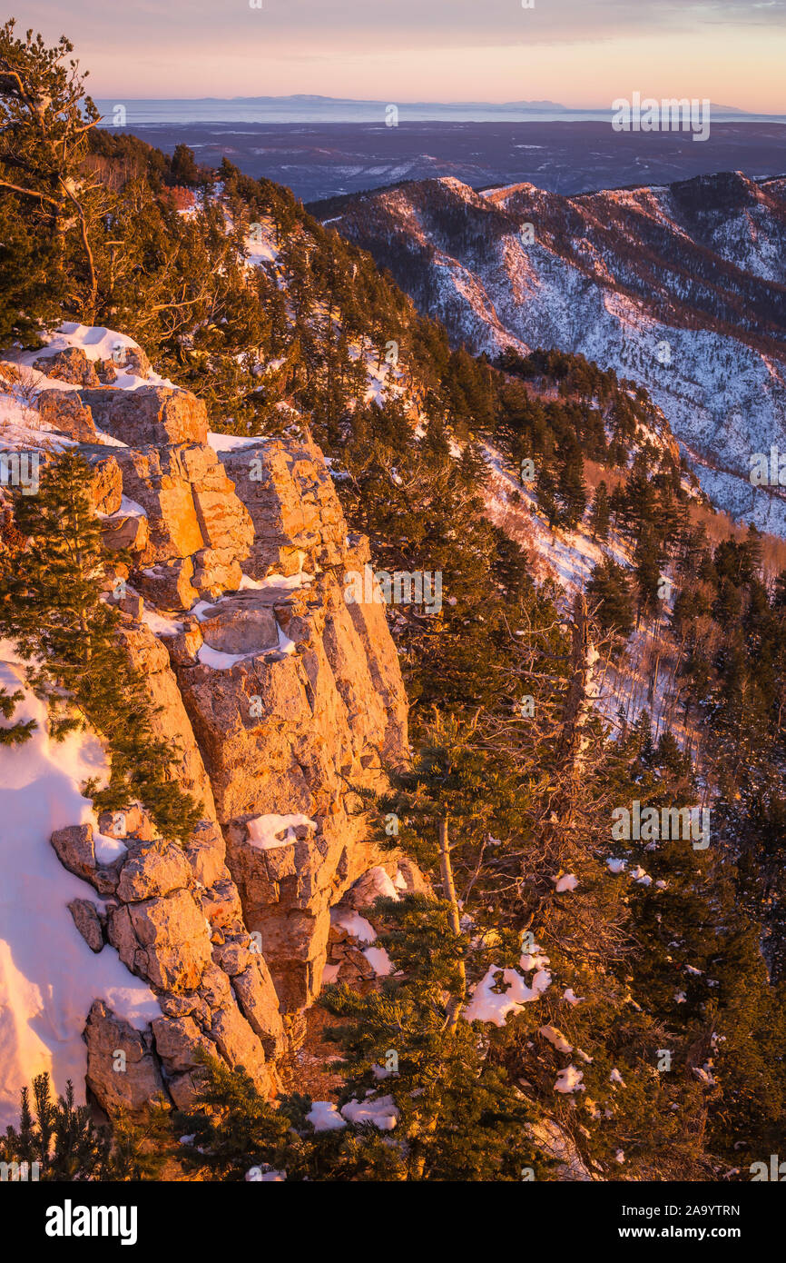 New Mexico, Albuquerque scenic mountain landscape shot at Sandia Peak ...