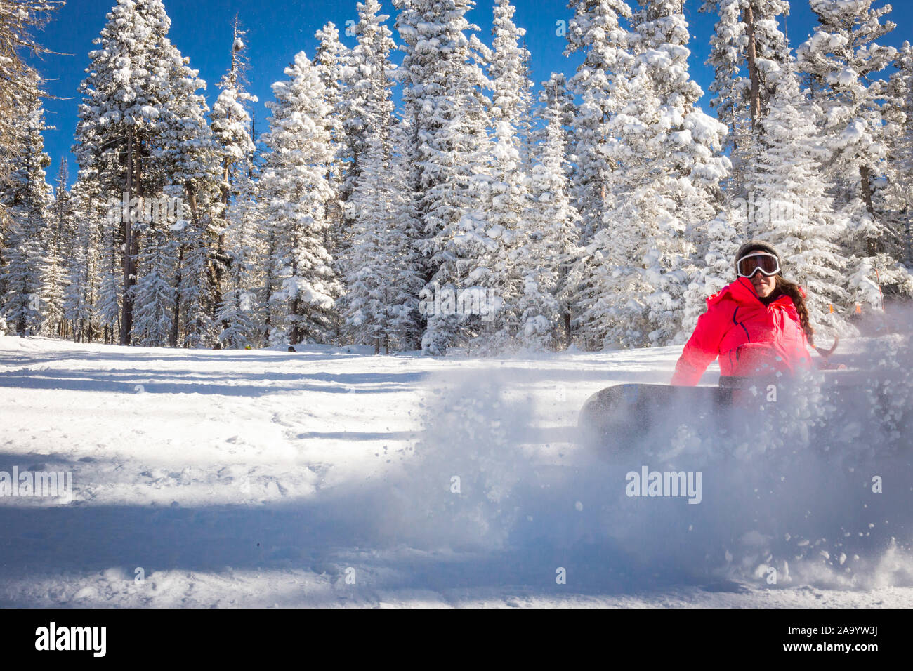Snowboarder falling hi-res stock photography and images - Alamy