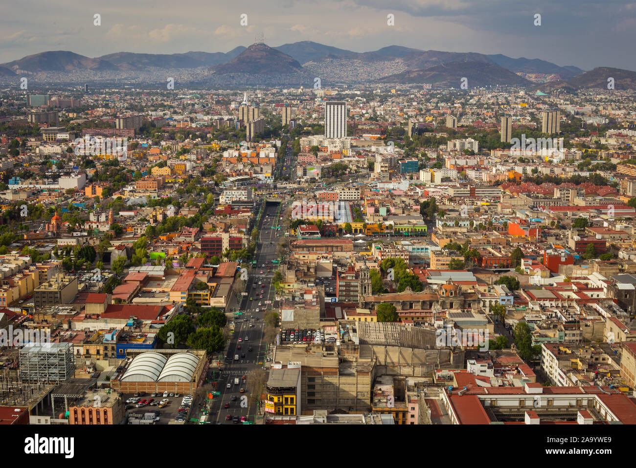 Aerial view of mexico city Stock Photo - Alamy