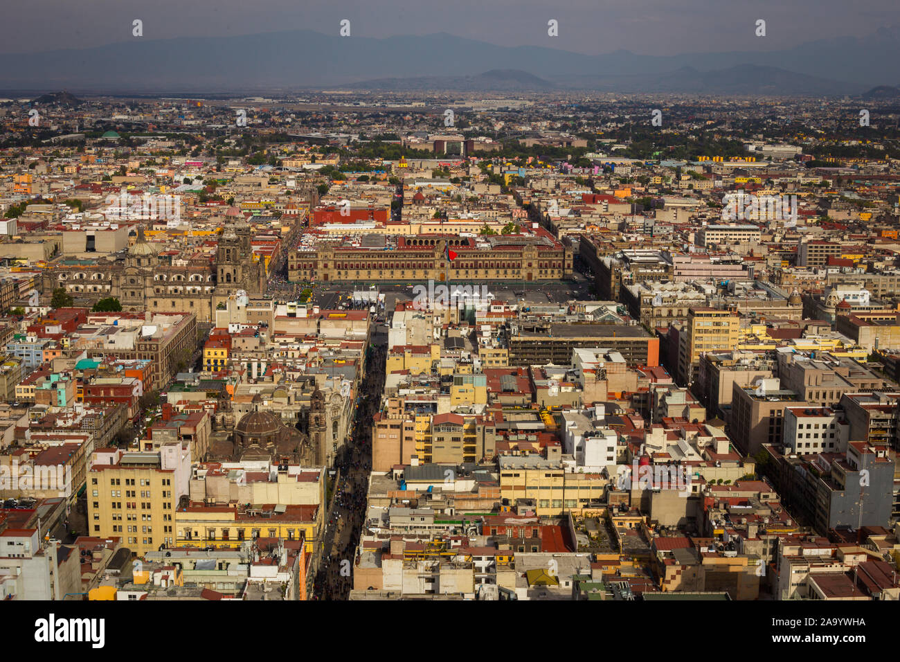 Aerial view of mexico city Stock Photo - Alamy