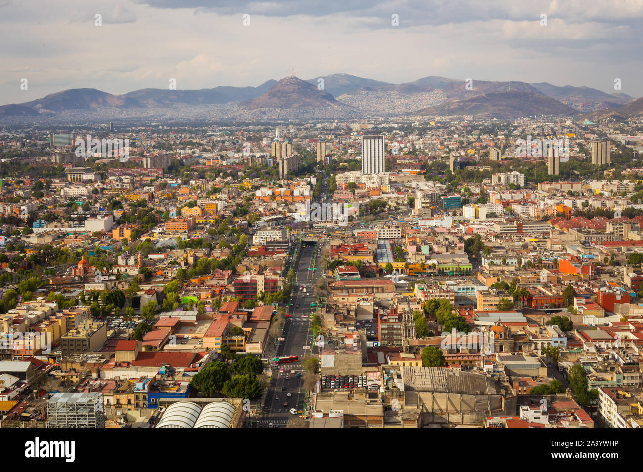 Aerial view of mexico city Stock Photo - Alamy