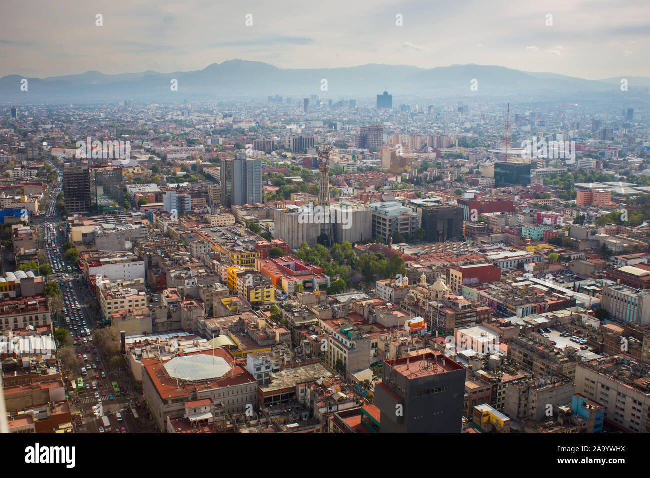 Aerial view of mexico city Stock Photo - Alamy