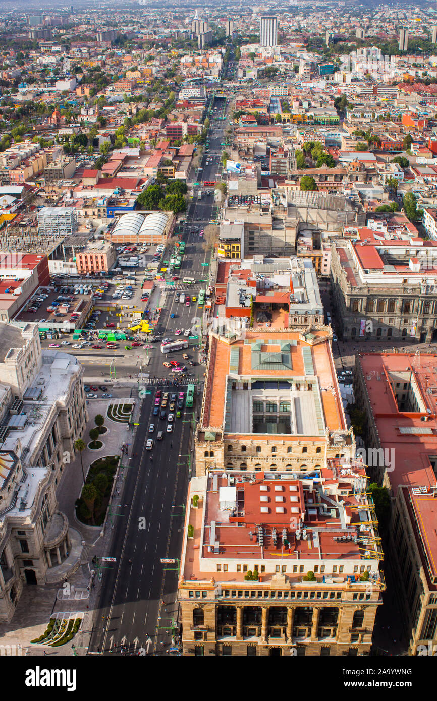 Aerial view of mexico city Stock Photo - Alamy