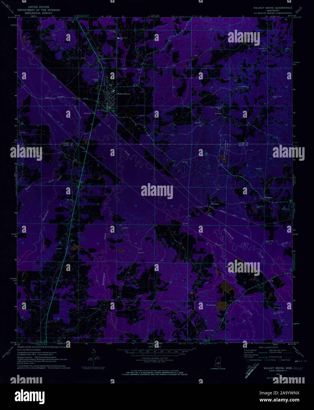 Walnut grove map hi-res stock photography and images - Alamy