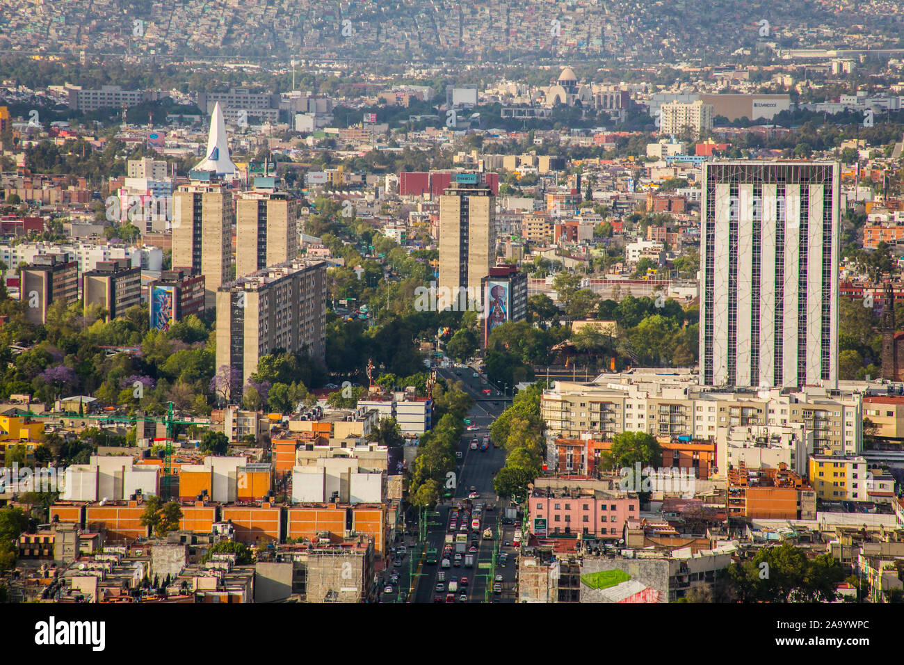 Aerial view of mexico city Stock Photo - Alamy