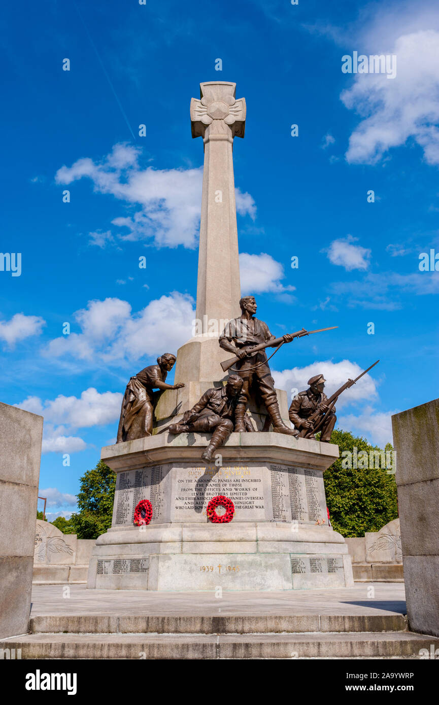 The war Memorial at Port Sunlight Merseyside Stock Photo - Alamy