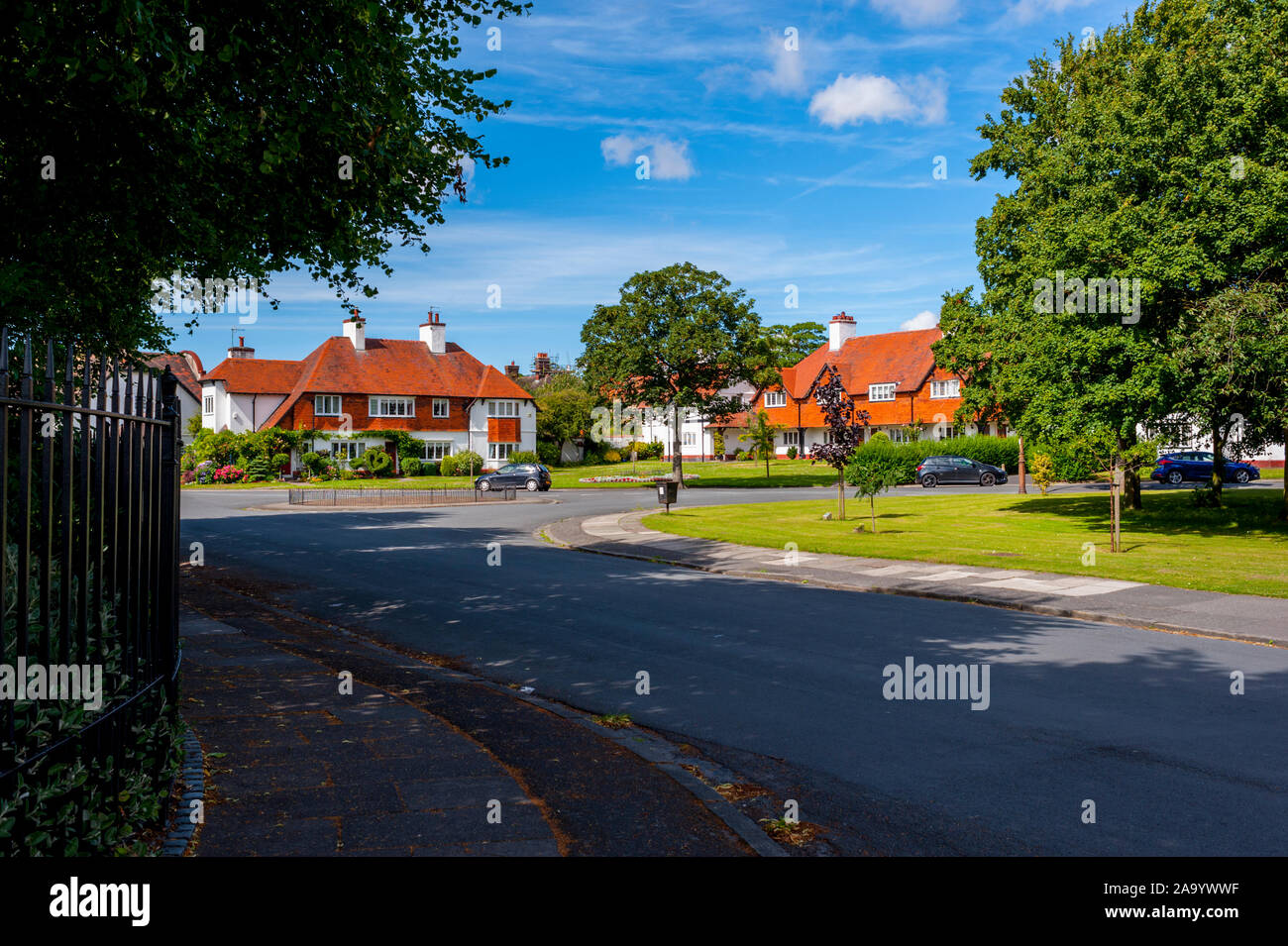 Houses in Port Sunlight Merseyside, Built by Lord Leverhulme to house ...