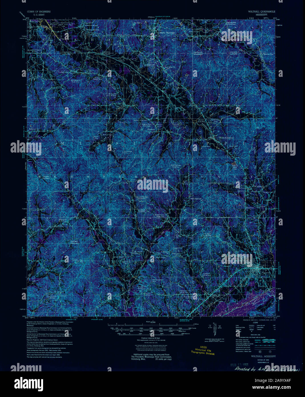 Walthall map hi-res stock photography and images - Alamy