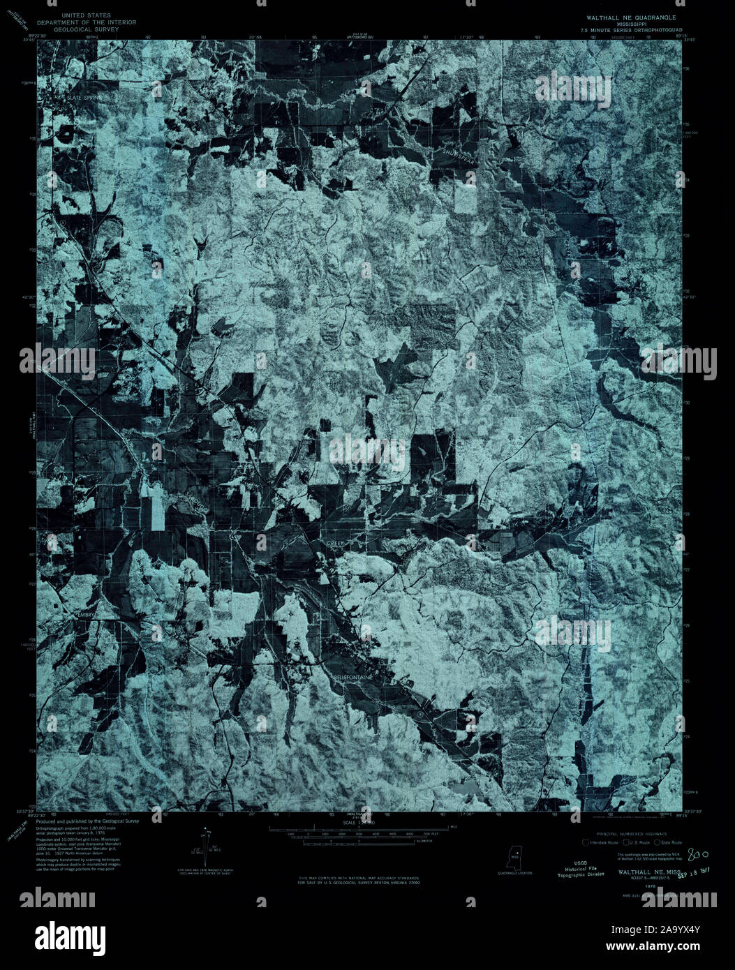 Walthall map hi-res stock photography and images - Alamy