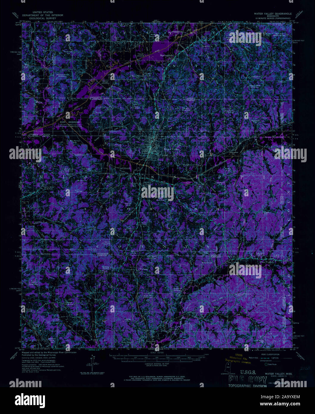 Water valley mississippi map hi-res stock photography and images - Alamy