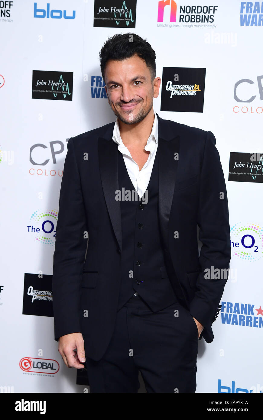 Peter Andre attending the Nordoff Robbins Boxing Dinner held at the ...
