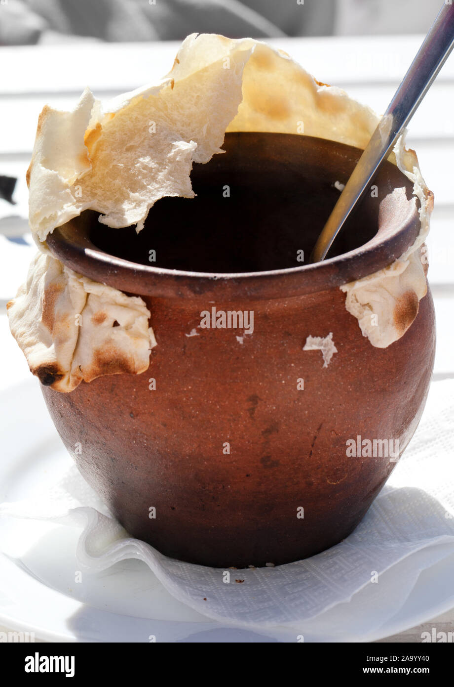 Clay pot covered bread hi-res stock photography and images - Alamy