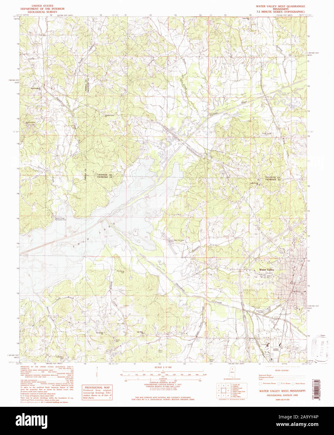 Map of water valley Cut Out Stock Images & Pictures - Alamy