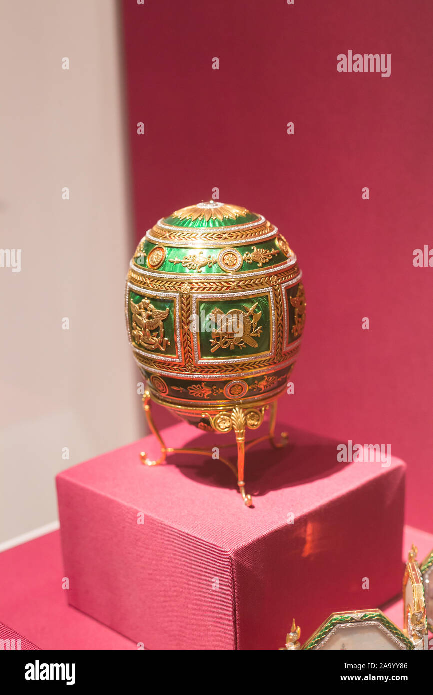Faberge eggs at the Metropolitan Museum of Art. New York City, New York ...