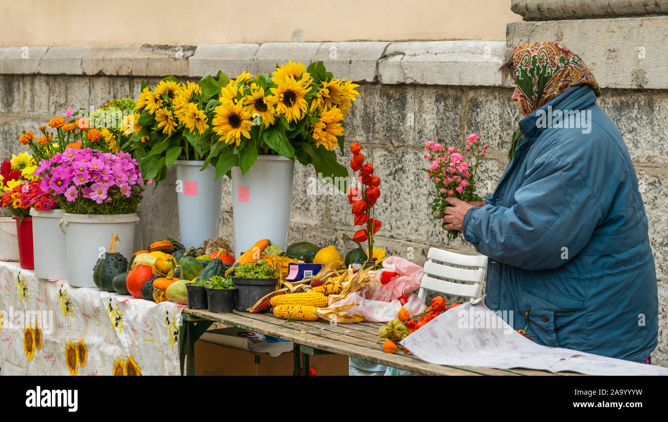 The outdoor market in Ljubljana, Slovenia, Europe Stock Photo - Alamy