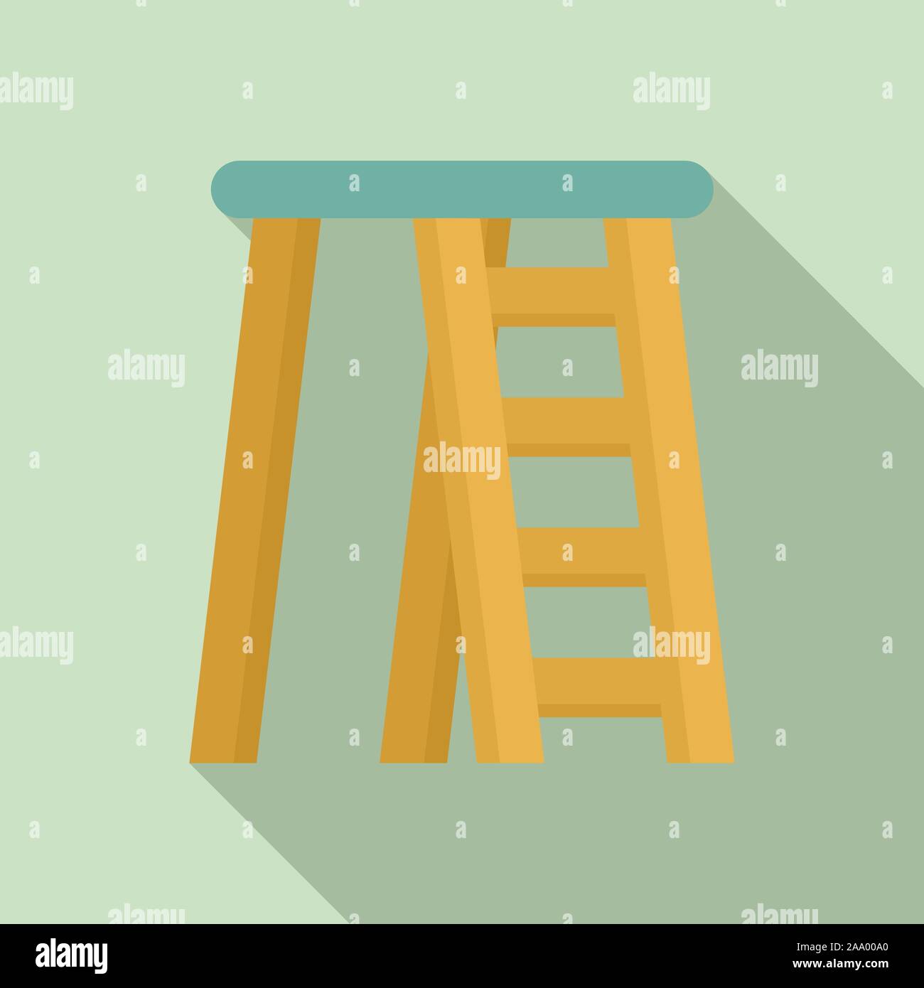 Room ladder icon. Flat illustration of room ladder vector icon for web ...