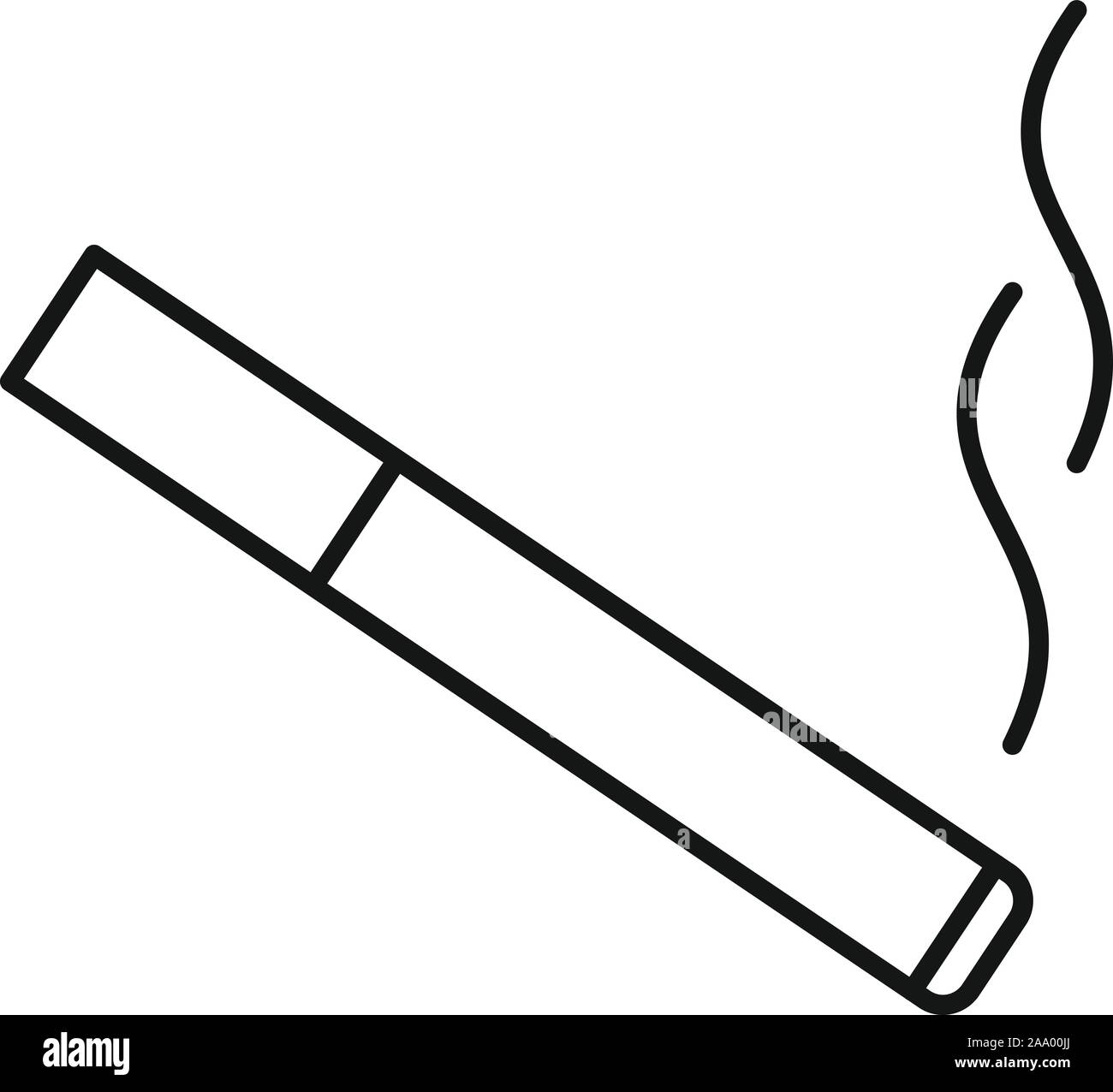 Smoking addiction icon. Outline smoking addiction vector icon for web ...