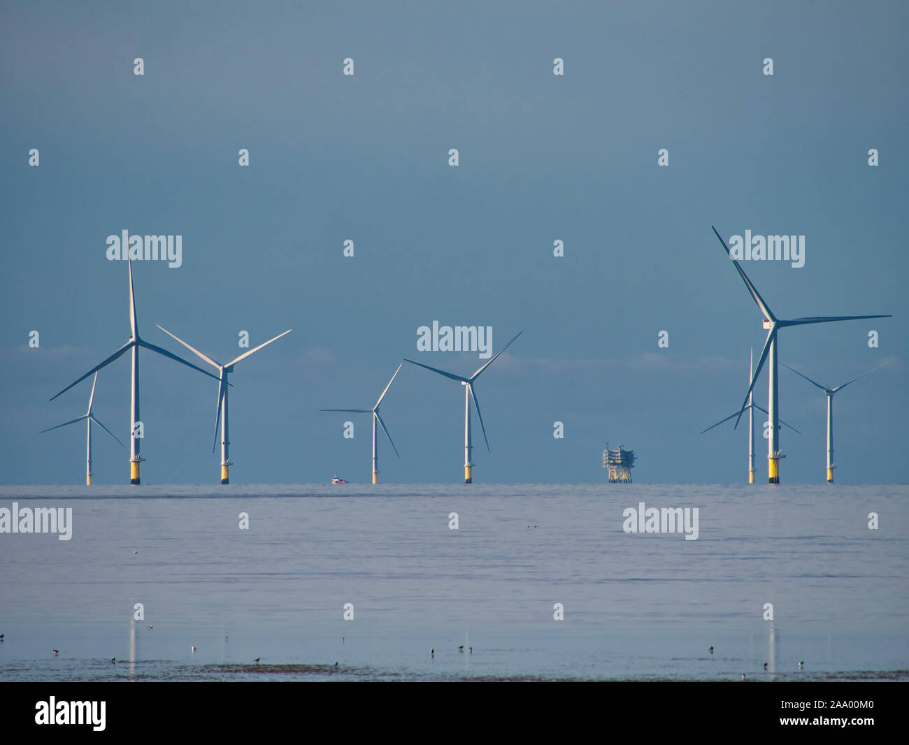 Offshore wind turbines at burbo bank hi-res stock photography and ...