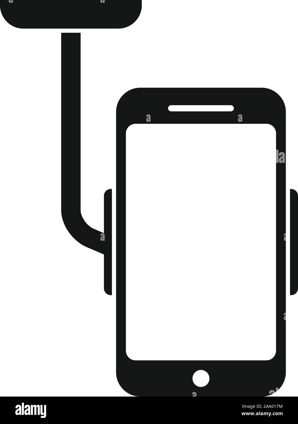 Car phone holder icon. Simple illustration of car phone holder vector ...