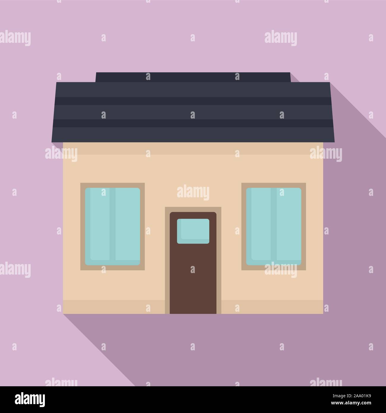 Small cottage icon. Flat illustration of small cottage vector icon for ...